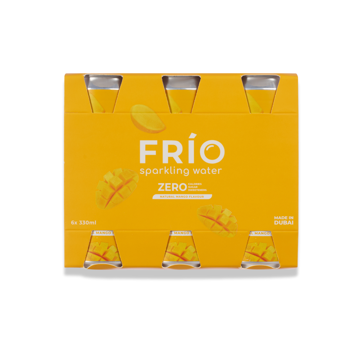 FRÍO Natural Mango Sparkling Water- 6 Pack x 330 ml – Frío Sparkling Water