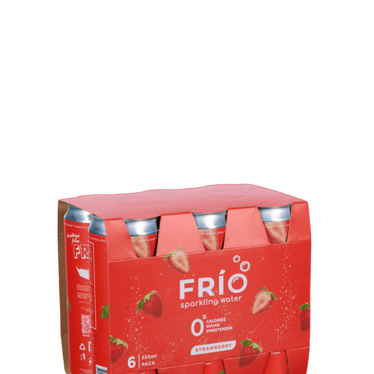 FRÍO Strawberry Sparkling Water - 6 Pack x 330 ml – Frío Sparkling Water