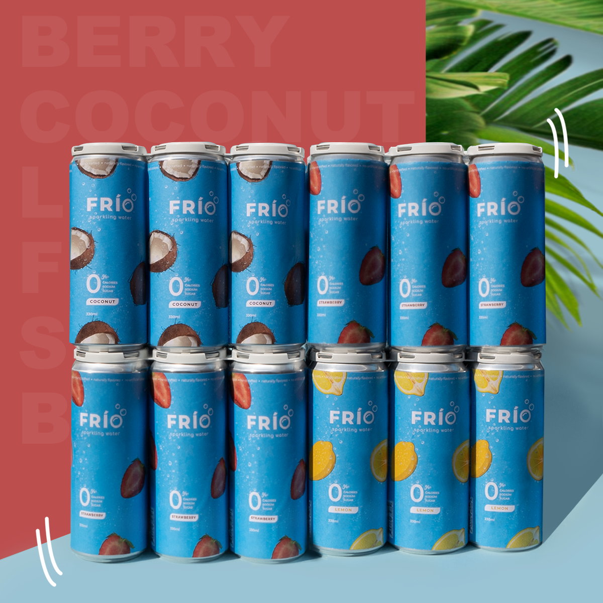 Frío Sparkling Water Lemon, and Strawberry flavors sold out in the fir