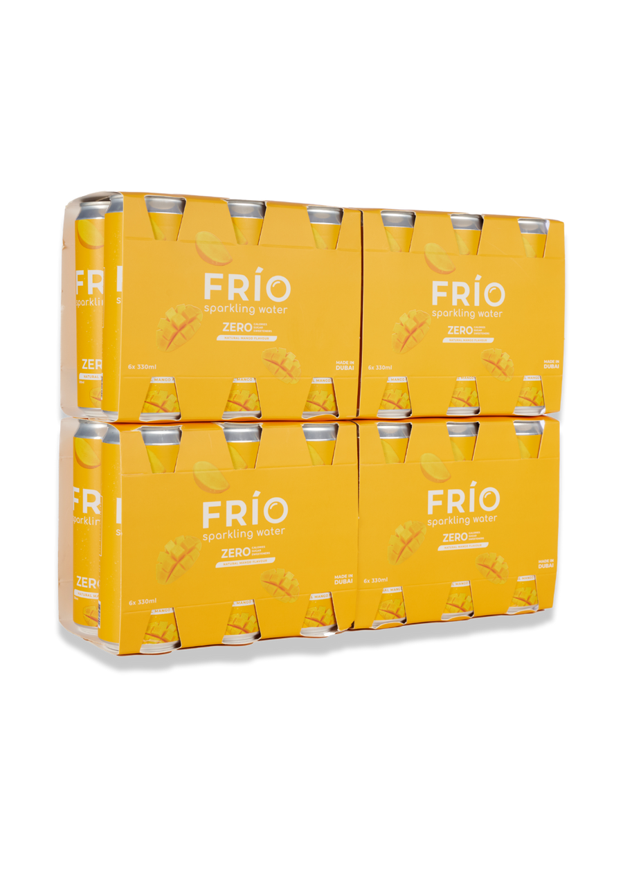 FRÍO Natural Mango Sparkling Water- 6 Pack x 330 ml – Frío Sparkling Water