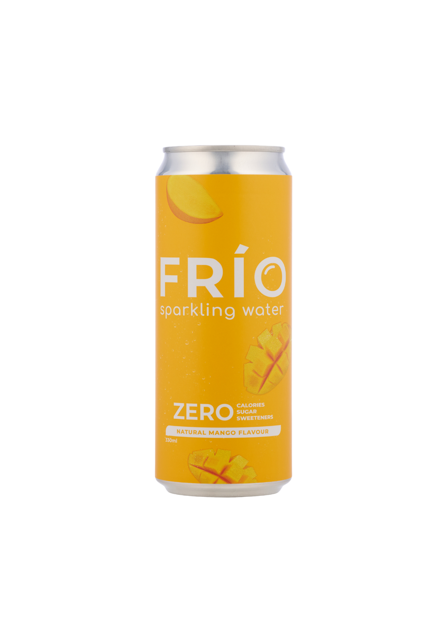 FRÍO Natural Mango Sparkling Water- 6 Pack x 330 ml – Frío Sparkling Water
