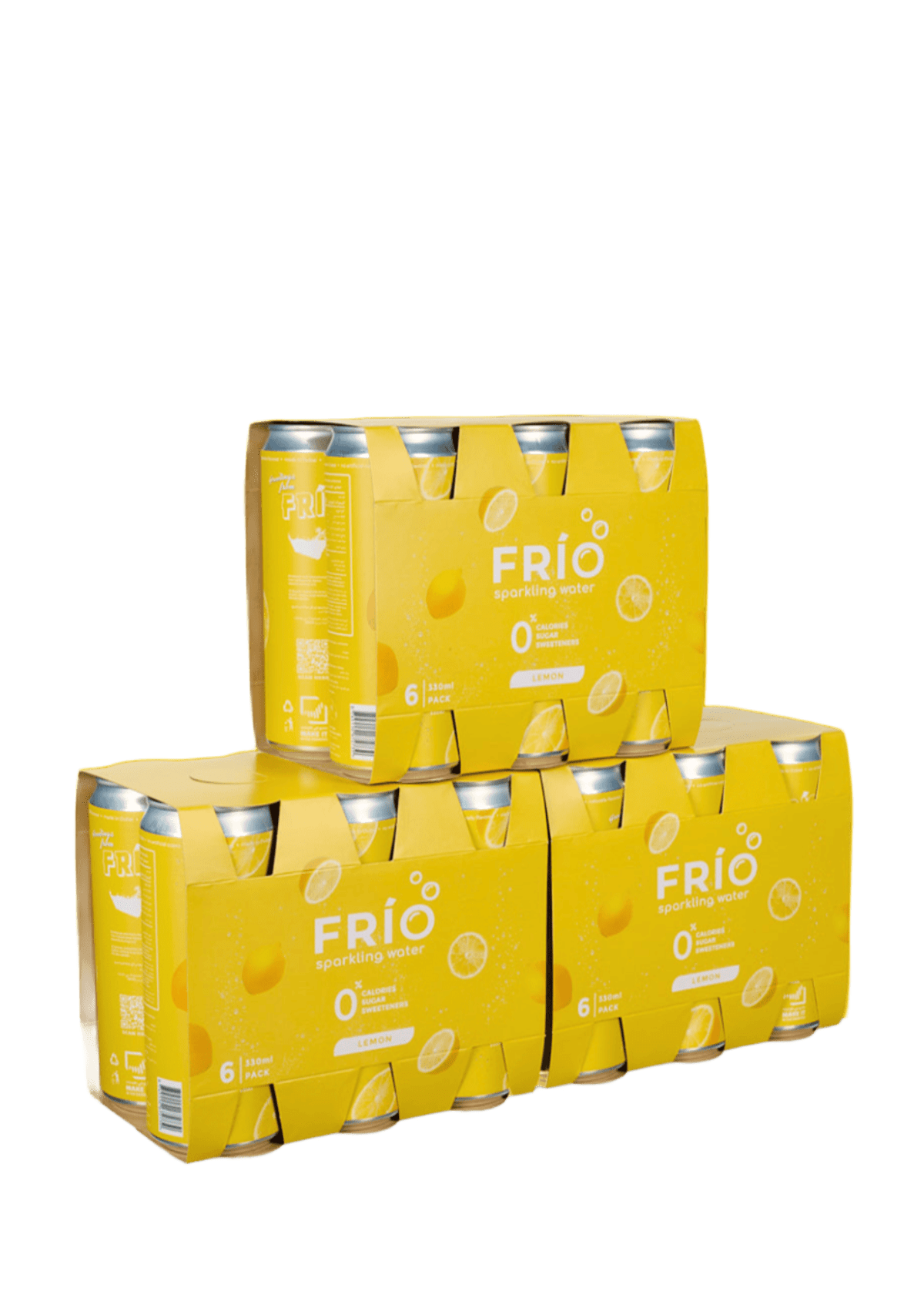 FRÍO Lemon Sparkling Water - 6 Pack x 330 ml – Frío Sparkling Water